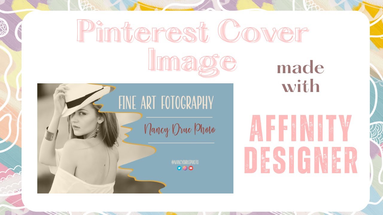 How to make a Pinterest Cover Image with Affinity Designer + FREE 🎁 ...