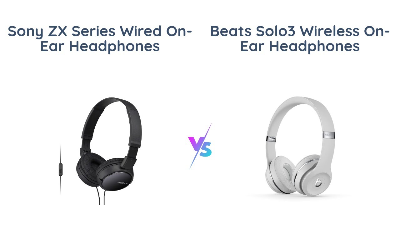 Sony ZX vs Beats Solo3: On-Ear Headphones Comparison - YouTube
