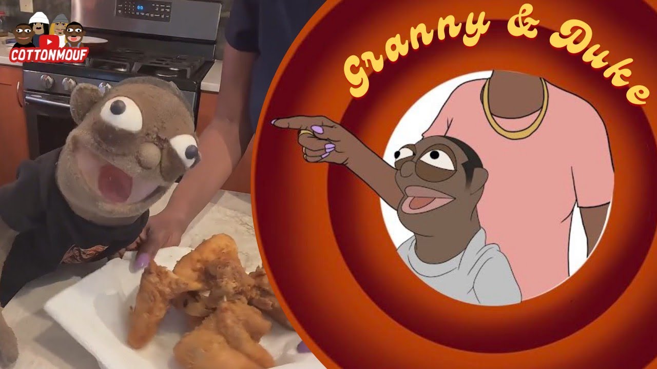 Granny Teaches Duke How To Fry Chicken! (Granny & Duke) - YouTube