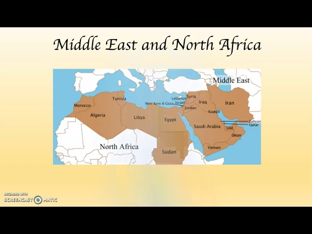 South Asia North Africa Middle