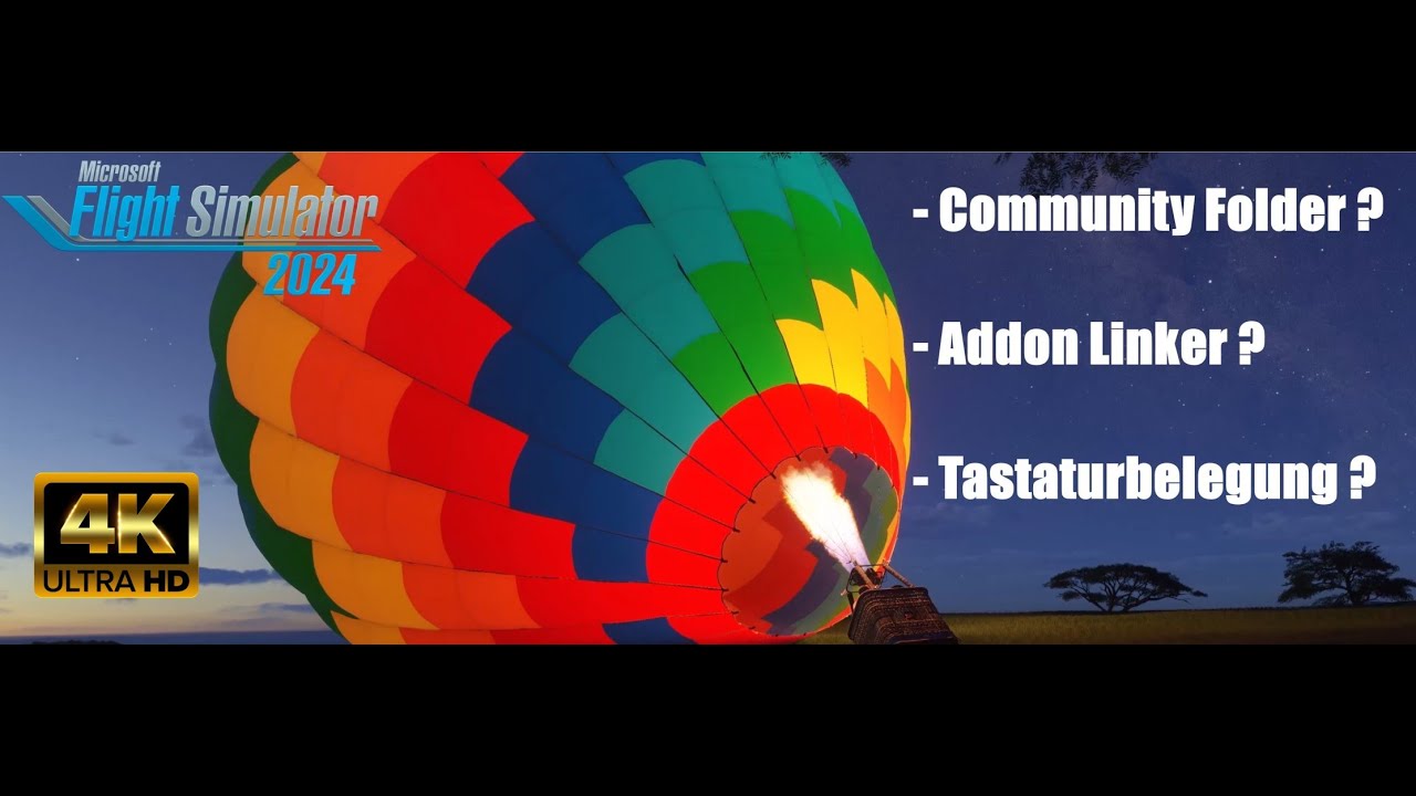MSFS 2024 | Community Folder , Addon Linker , Tastaturbelegung | 4K - YouTube