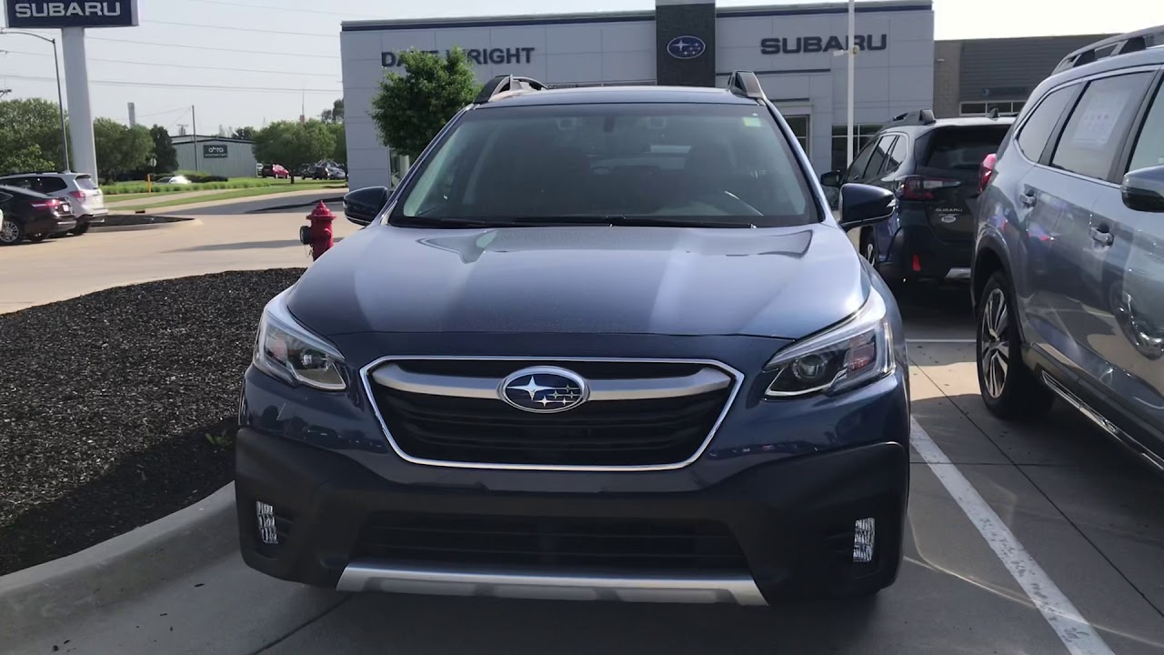 2020 Outback Limited Abyss Blue Pearl & Magnetite Gray Metallic - YouTube