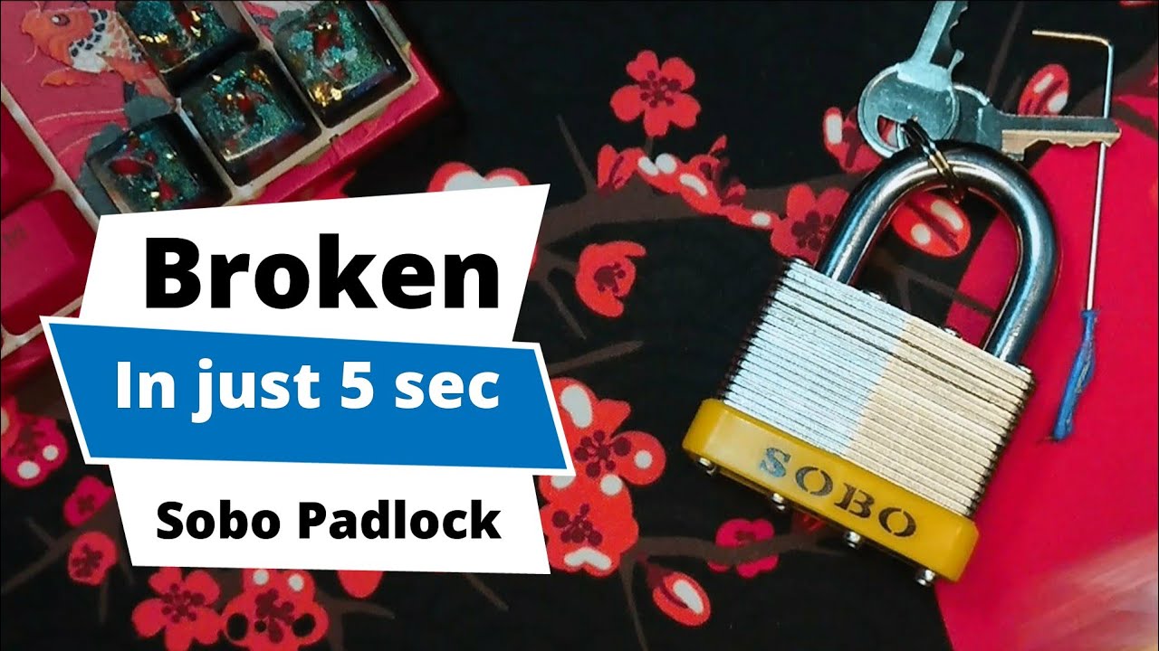 [Lock picking] Sobo locks are just cheap and useless! (Sobo laminated ...