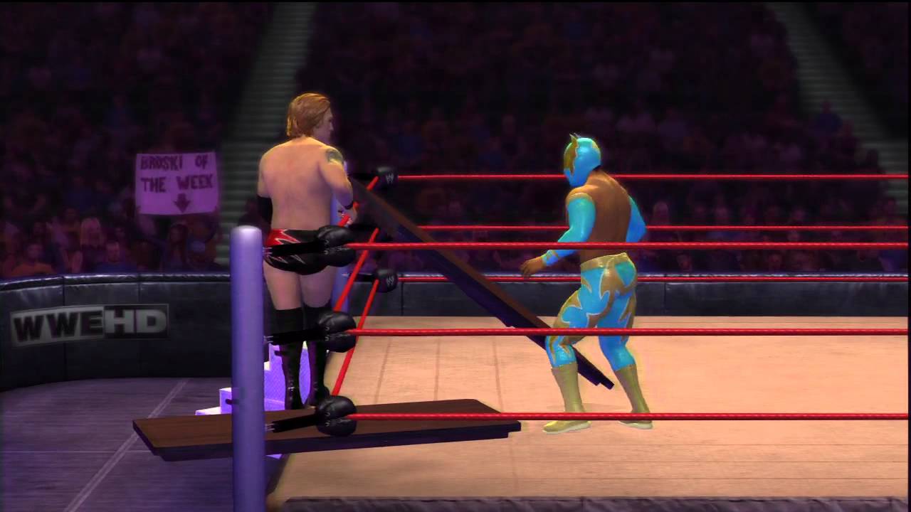 Epic way to finish off tables match. WWE 12 - YouTube