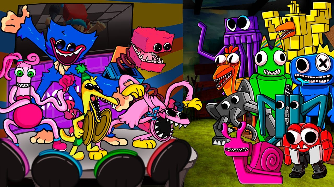 FNF Poppy Playtime Characters Vs Garten Rainbow Friends | Friday Night ...
