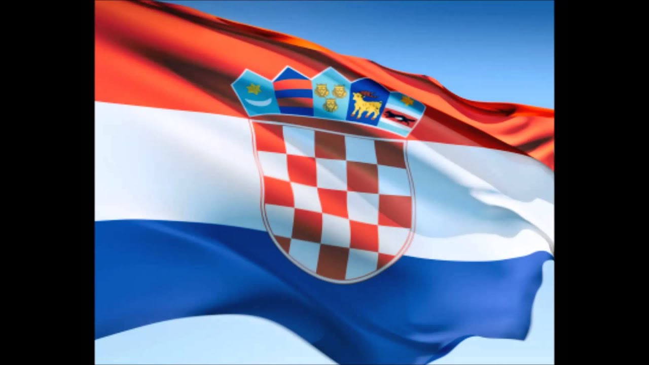 Croatia on a map,Cro flag and anthem - YouTube