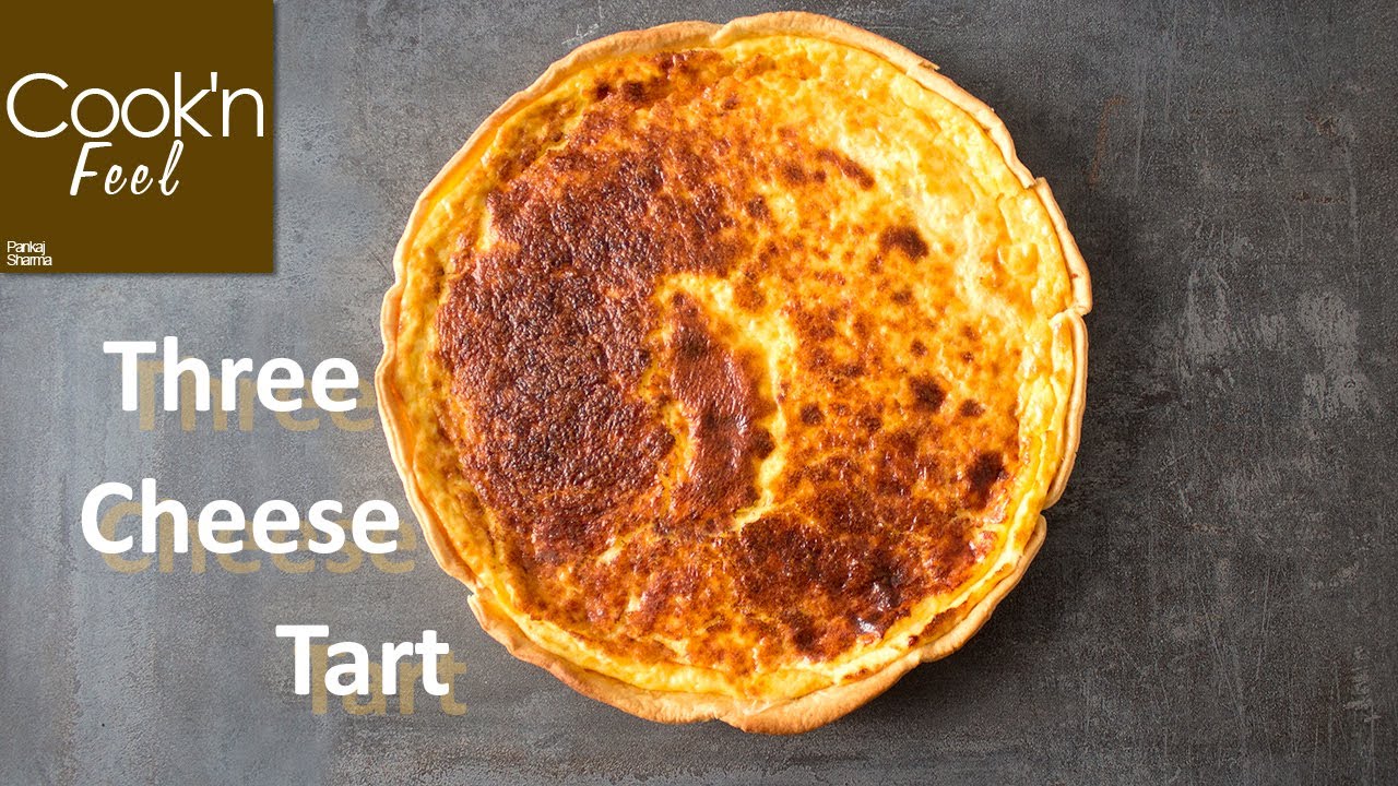 Three-cheese tart Recipe 𑁍 Cook'n feel - YouTube