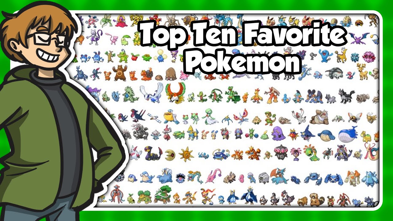 Top Ten Favorite Pokemon (2016) - YouTube