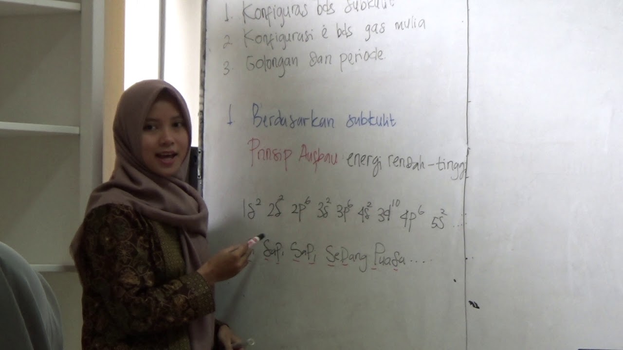 Microteaching Konfigurasi Elektron Berdasarkan Subkulit dan Gas Mulia ...
