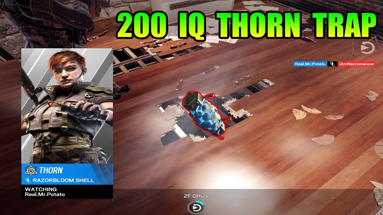 200 IQ Thorn Trap - Rainbow Six Siege Gameplay Ita - YouTube