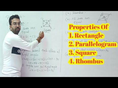 Properties Of Rectangle, Parallelogram, Square, Rhombus| Maths by ...