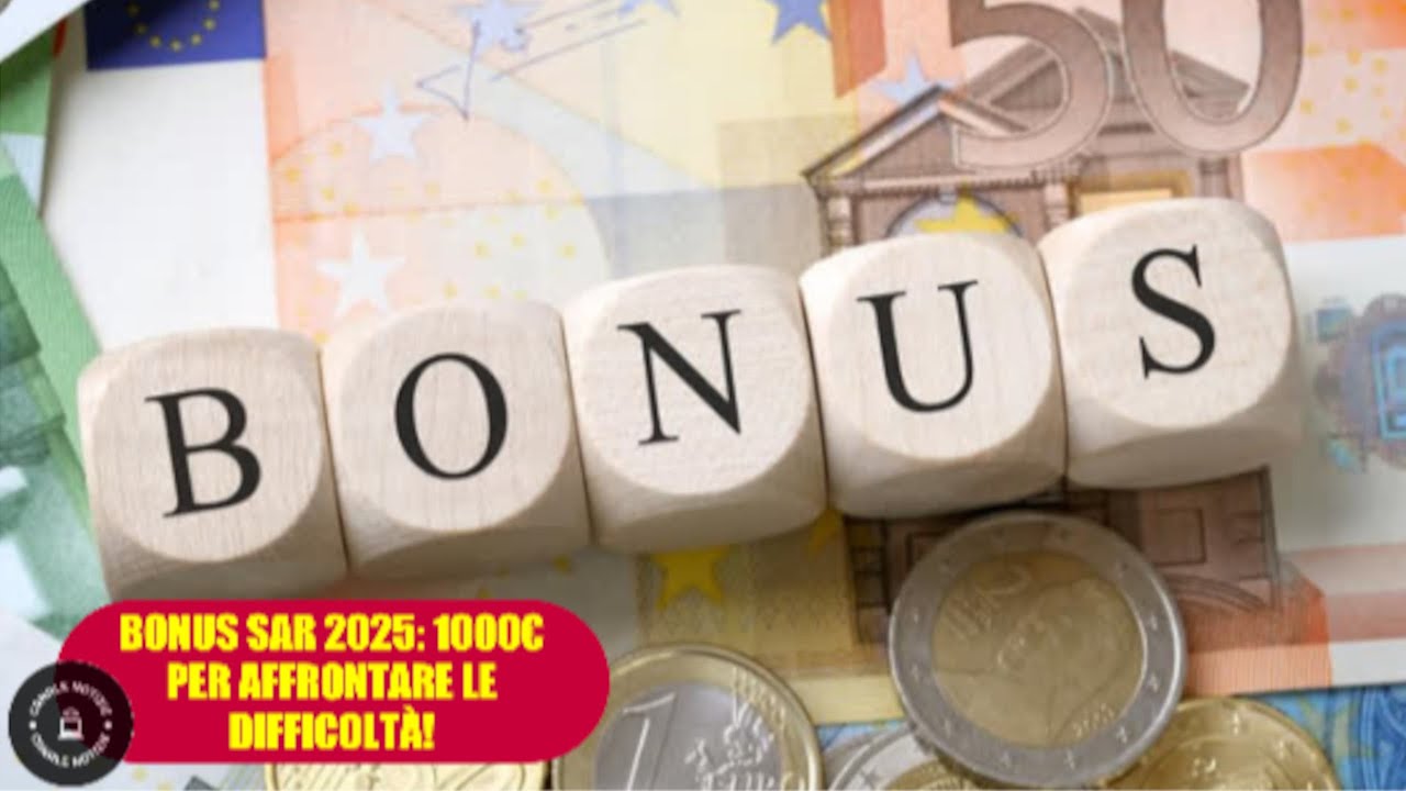 Arriva il Bonus SAR: 1.000 euro per te! - YouTube