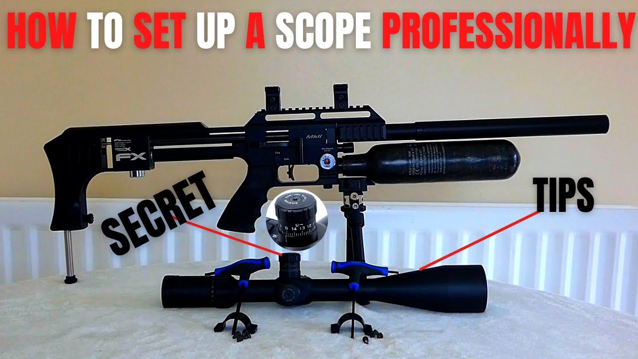 how to zero-sight in an air rifle scope - YouTube