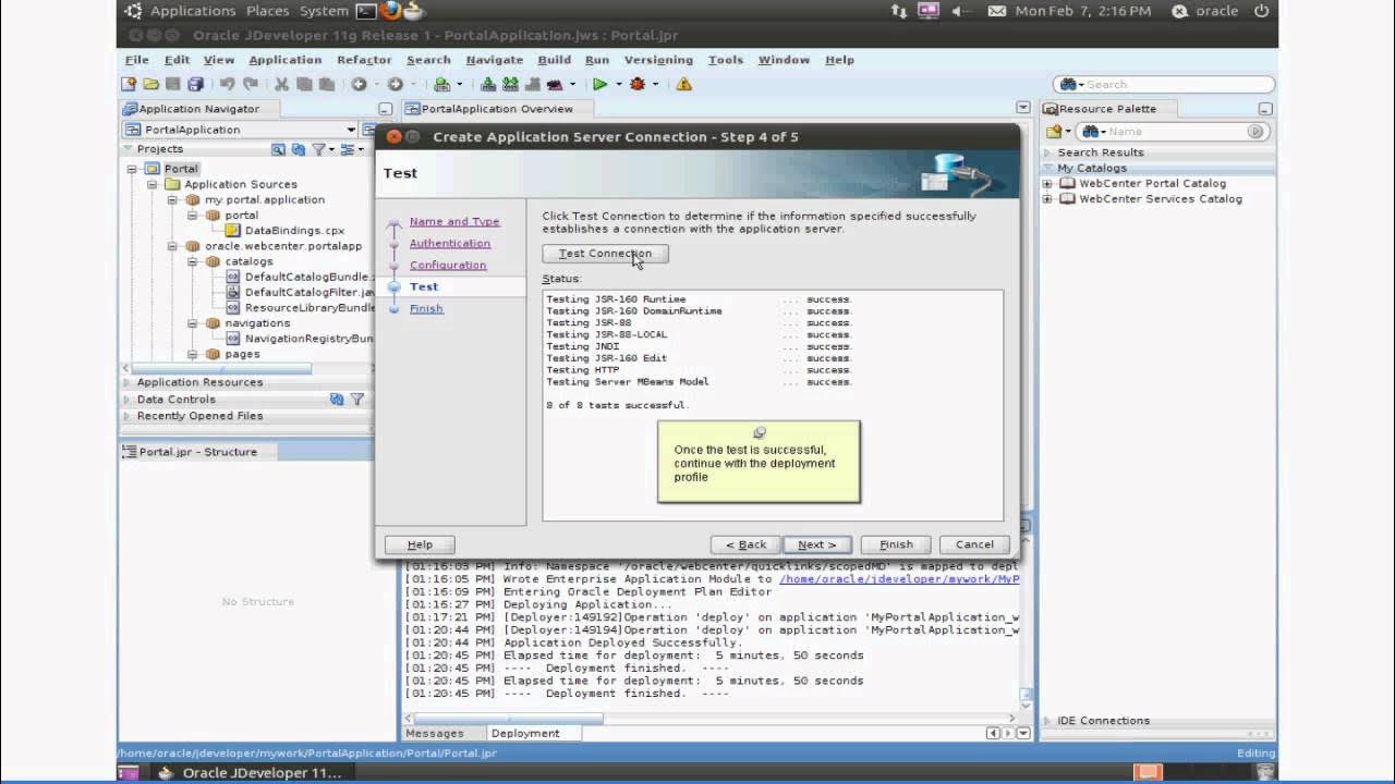 jDeveloper: How to deploy an application to an external WebLogic - YouTube