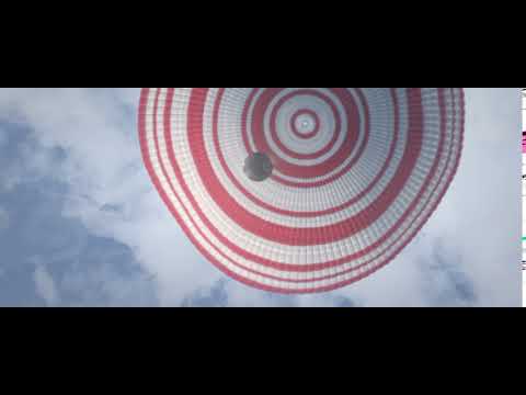 Parachute Simulation Looking Up (2019) - YouTube