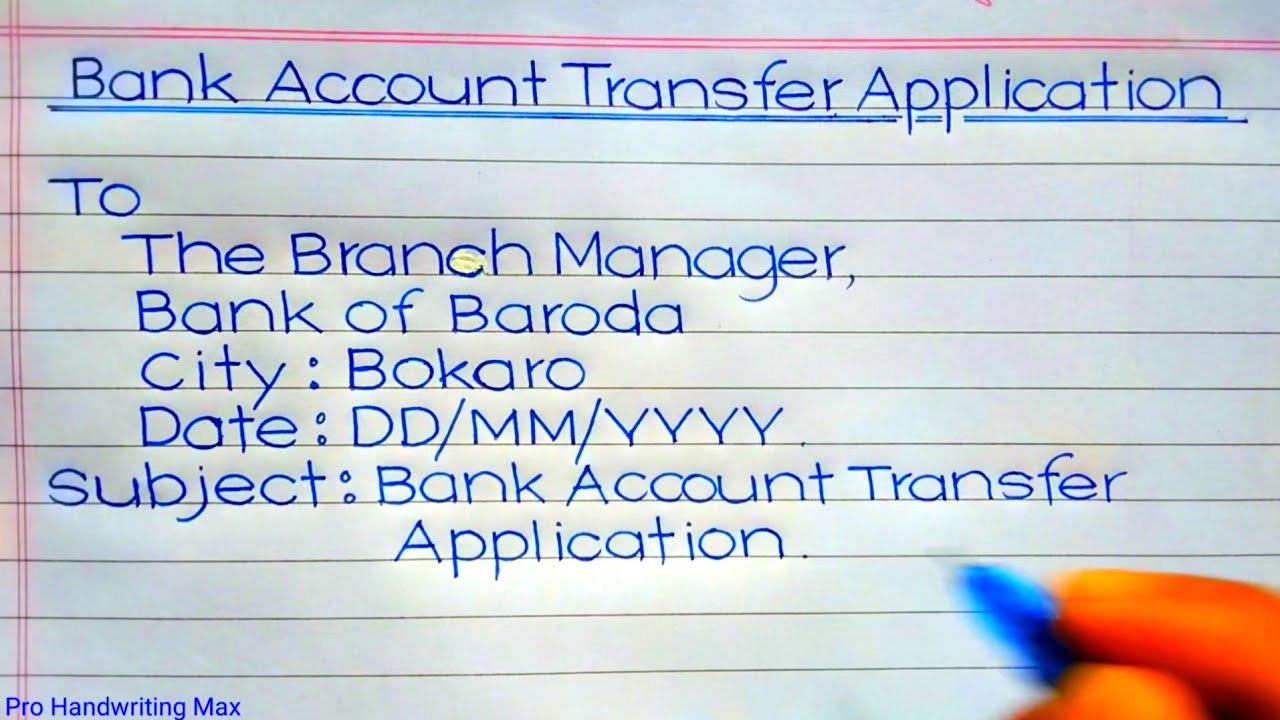 Transfer Of Account Letters Examples FREE 14+ Fund Transfer Letter