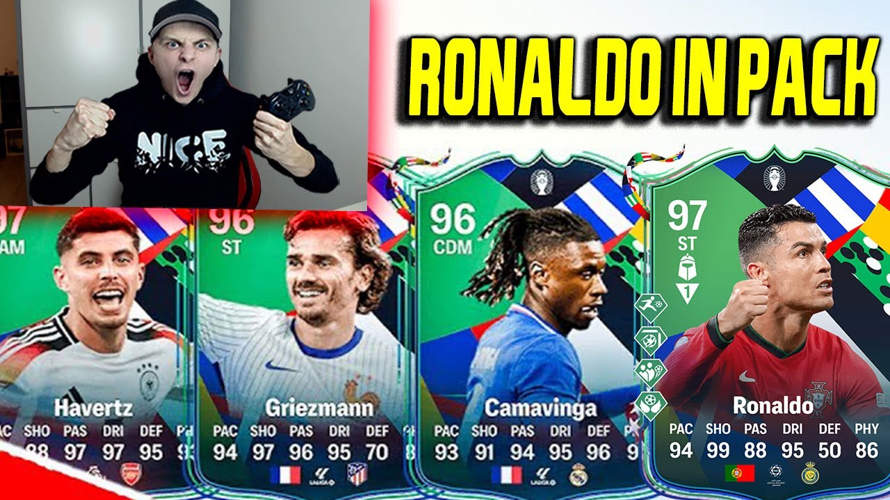 OMG! CRISTIANO RONALDO + 96 ICON in Pack Opening! - EA FC 24 Ultimate ...