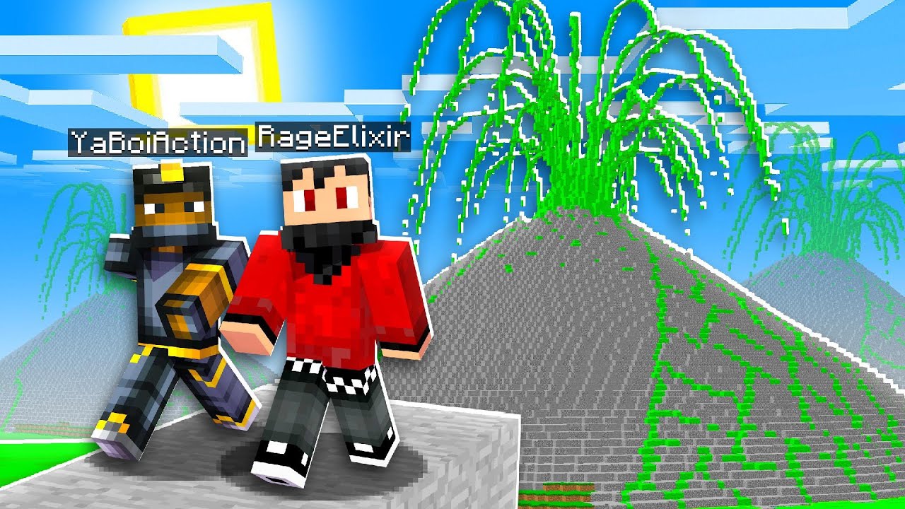 SURVIVING on a TOXIC VOLCANO Island in Minecraft! (W/ RageElixir ...