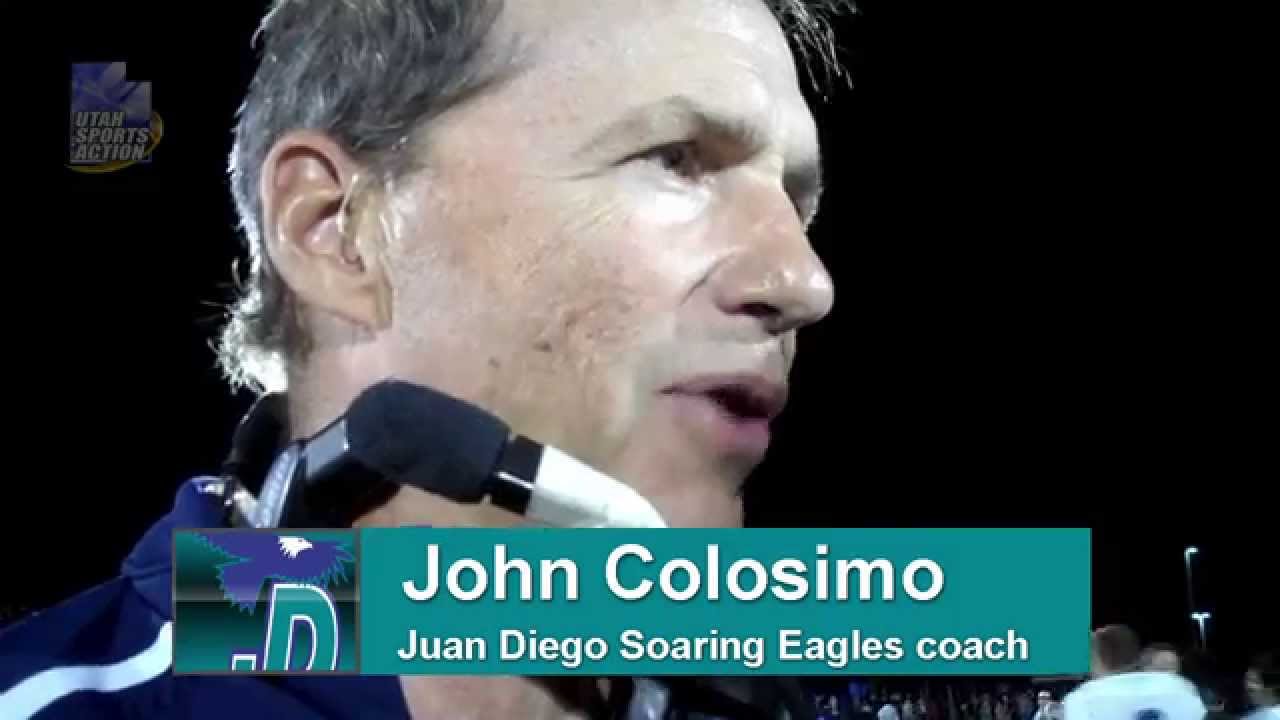 Prep football: John Colosimo (Juan Diego coach) post-game interview ...