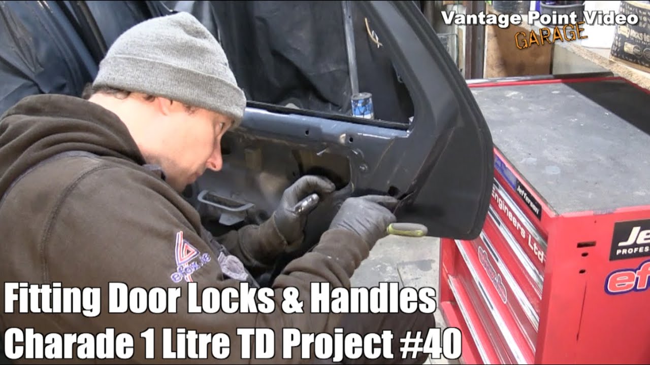 Fitting Door Locks and Handles after Re-spray: Charade Restoration #40 ...