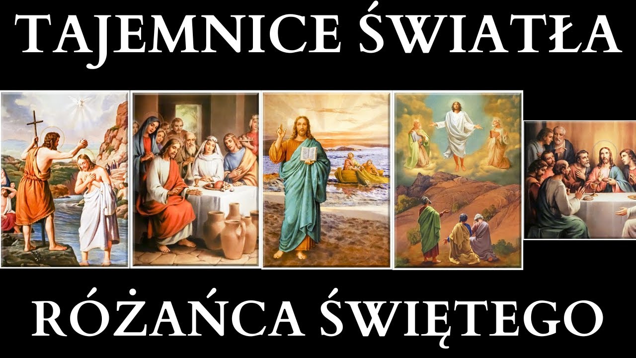 TAJEMNICE ŚWIATŁA Różańca Świętego modlitwa wieczorna - YouTube
