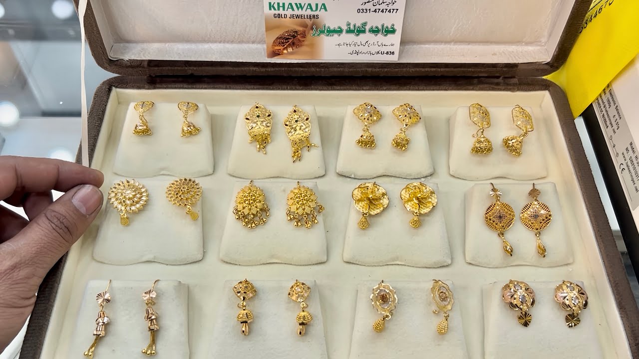 New Latest Gold Earnings Design with Price || Gold Earnings Design ...