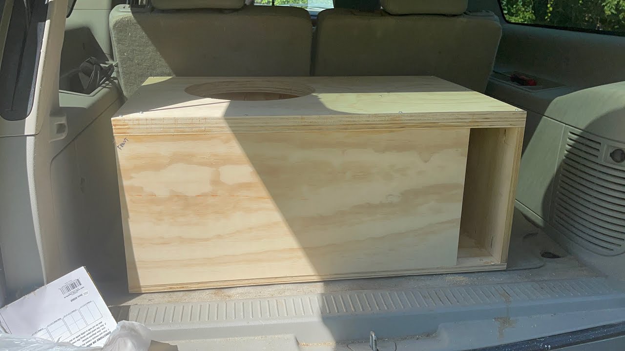 SINGLE 15 INCH ENCLOSURE READY! BUDGET SUBWOOFER BOX - YouTube