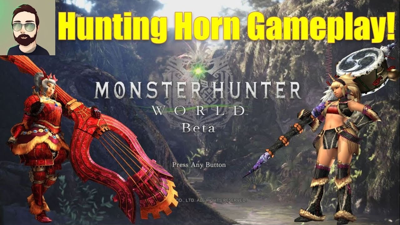 MH World Hunting Horn Gameplay - YouTube