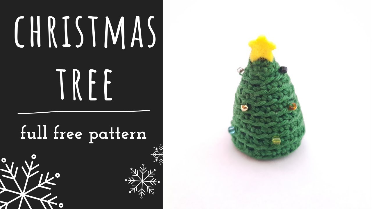 Mini christmas tree | full free crochet pattern - YouTube