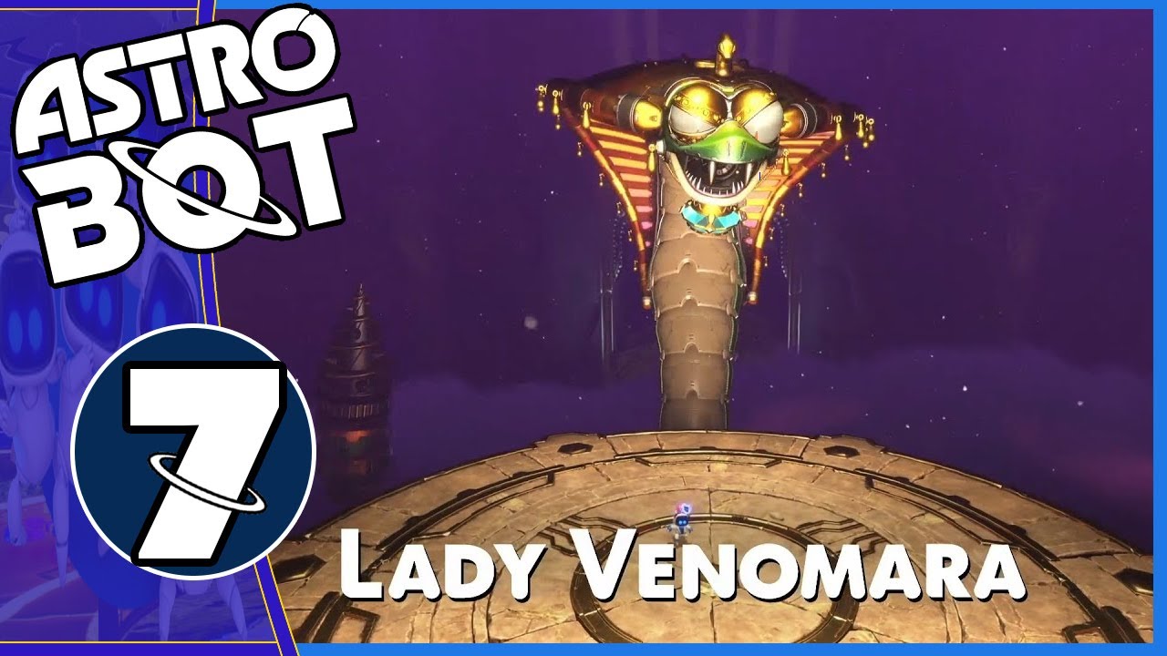 Astro Bot Part 7 - Lady Venomara Boss Fight & Uncharted Level - YouTube