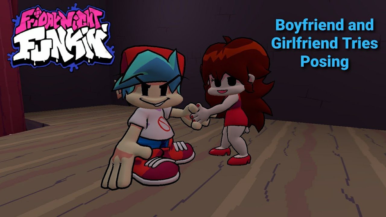 Friday Night Funkin: Boyfriend and Girlfriend Tries Posing - YouTube
