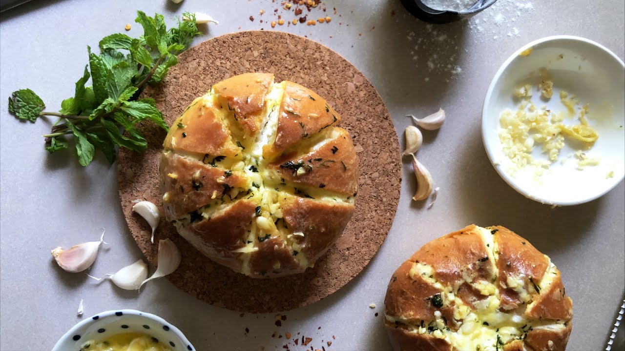 Korean Garlic Bread | Garlic Bread Recipe | #bakewithme Chef Nehal ...