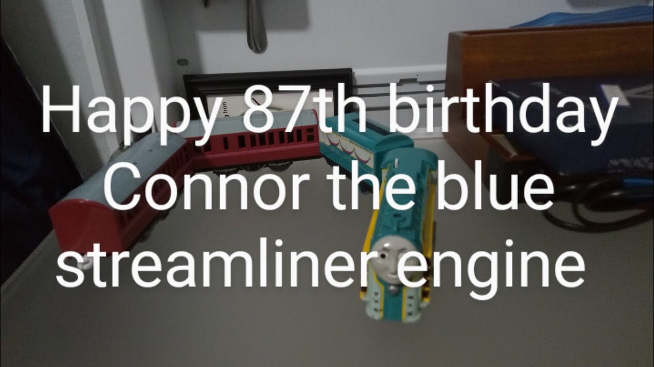 General audience happy 87th birthday Connor the blue streamliner engine ...