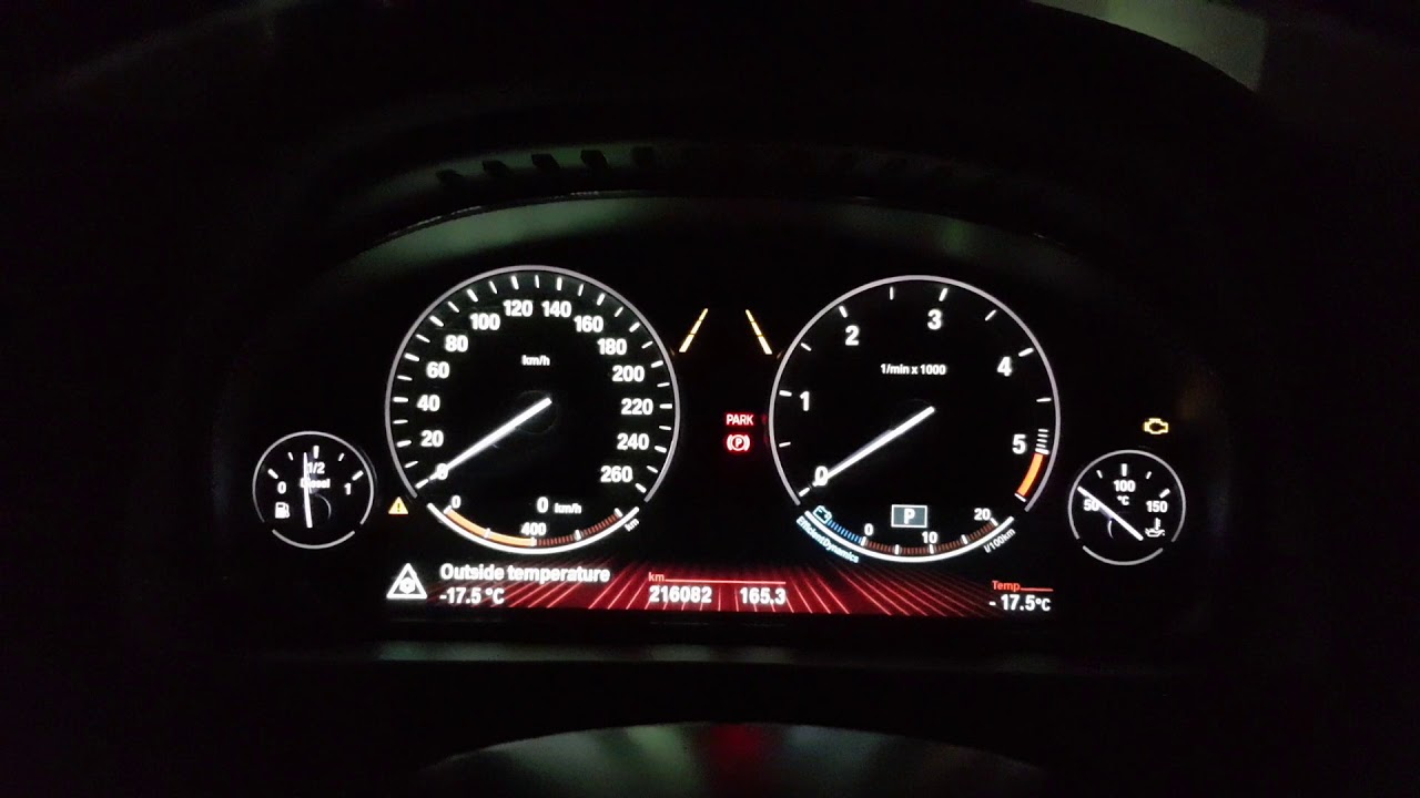 BMW F10 535d Cold Start -17,5°C /0,5°F - YouTube