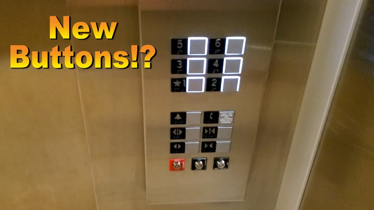 NEW BUTTONS!!!! Schindler 3300 Elevator @ State Street Parking Garage ...