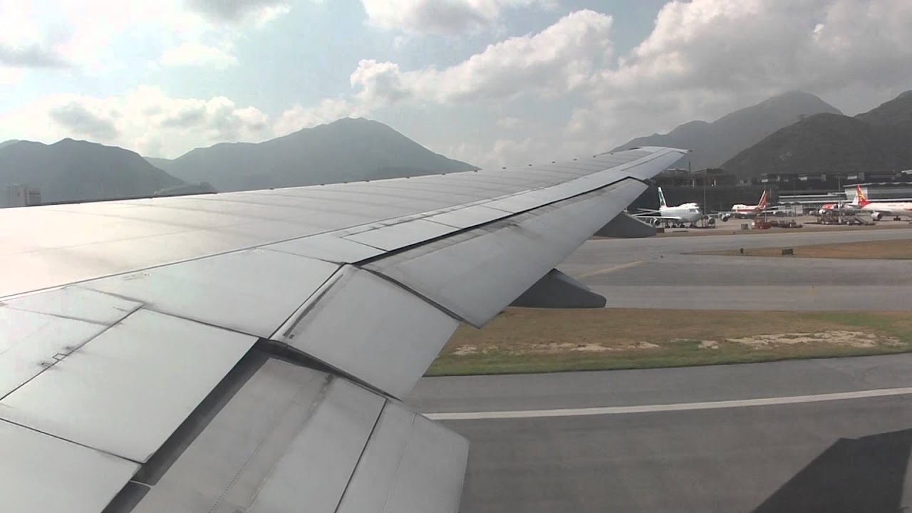 Cathay Pacific - Boeing 777-300 CX410 Departing HKG - YouTube