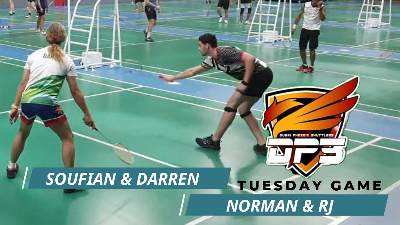 DPS TUESDAY GAME MEN'S DOUBLES SOUFIAN & DARREN VS NORMAN & RJ - YouTube