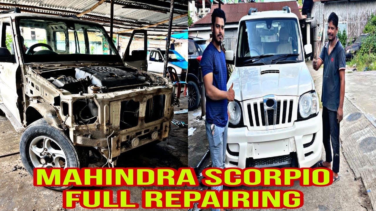 Mahindra Scorpio Full body Repairing महिंद्रा स्कॉर्पियो फुल बॉडी ...