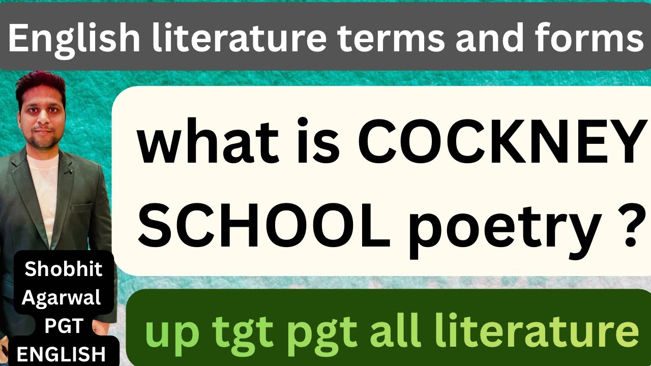 Cockney school of poetry meaning in English literature - YouTube