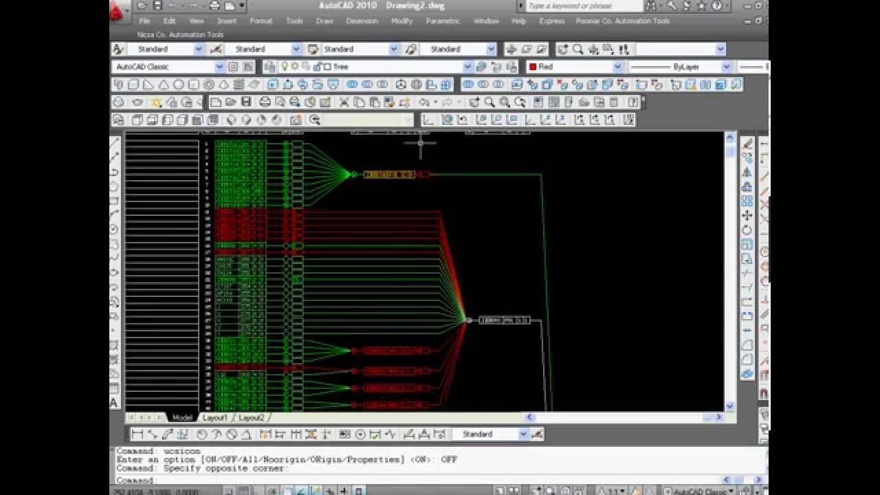 Example of automatic drawing in AutoCAD by a Script file created by Visual Basic (TreeView ...