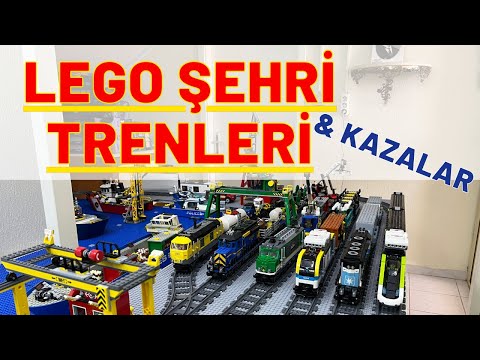 LEGO 2022 TRENLERİ VE TREN İSTASYONU / LEGO ŞEHRİNDEKİ TÜM TRENLER!!!