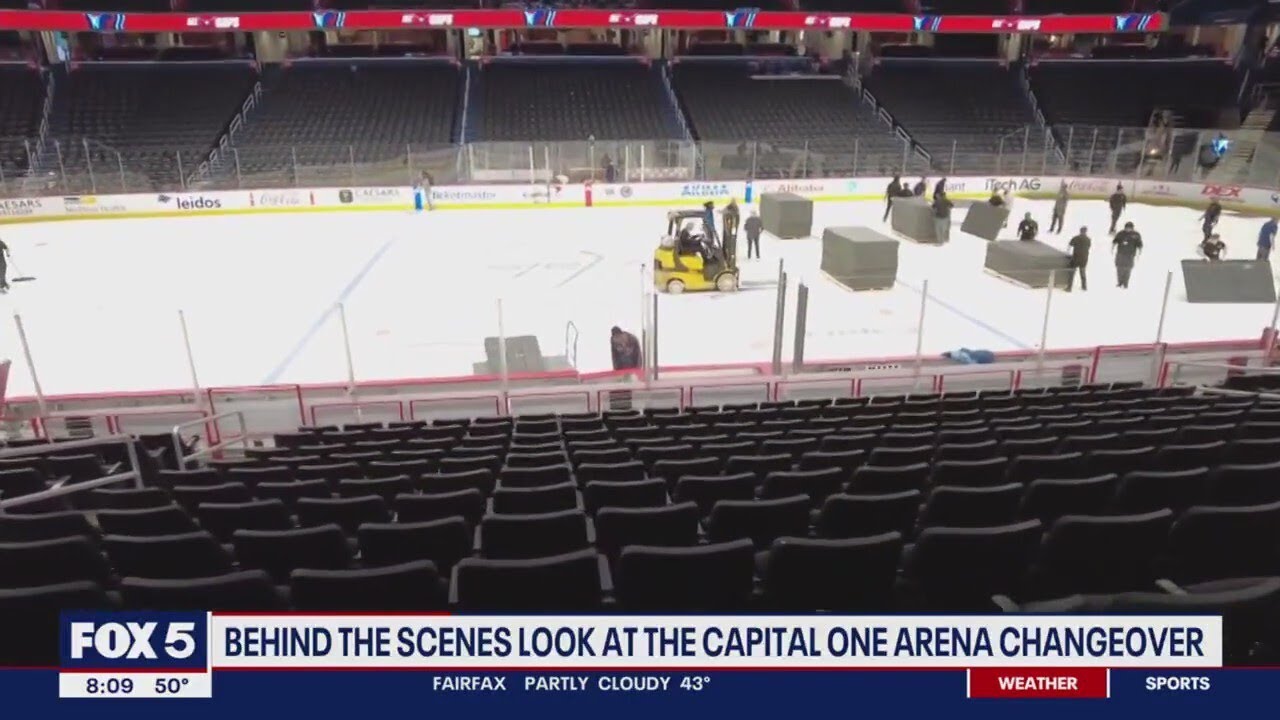A behind-the-scenes look at the Capital One Arena changeover - YouTube