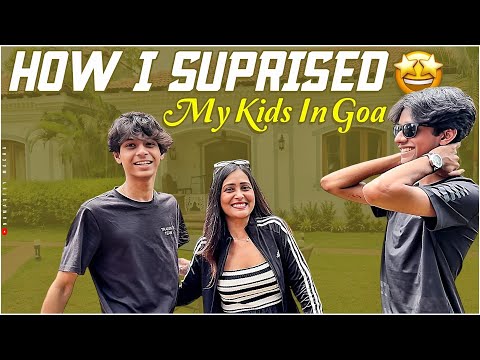 || How I Surprised 😳 My Kids 🧿 In Goa 🏖️|| @NamastheMacha 