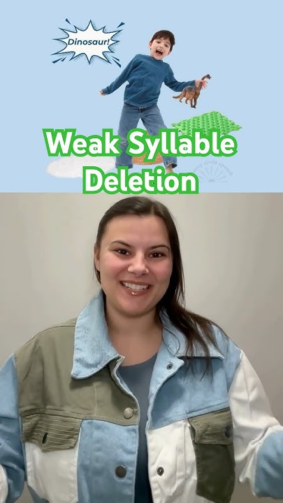 Speech Patterns: Syllable Deletion | Learn & Practice - YouTube