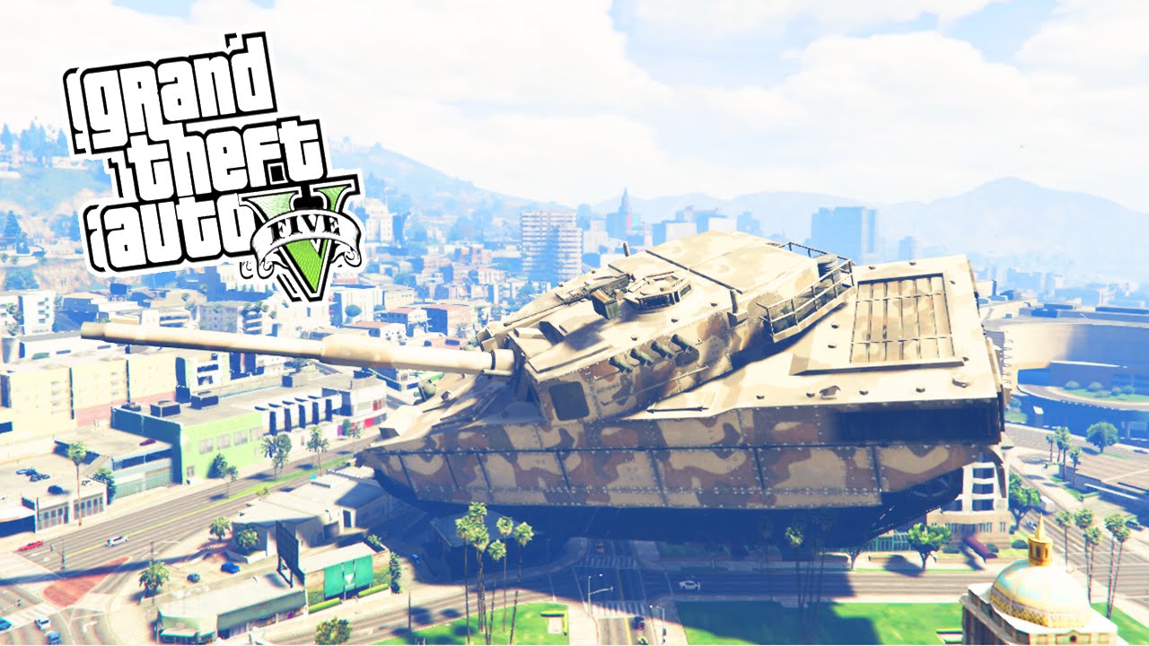 TANK GÉANT SUR GTA 5 ! - GTA 5 PC MODS #3 - YouTube