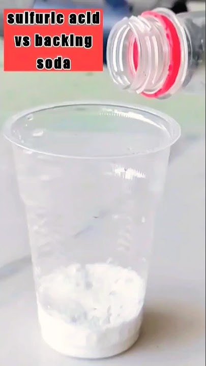 sulfuric acid vs backing soda/science experiment#trending #viral - YouTube