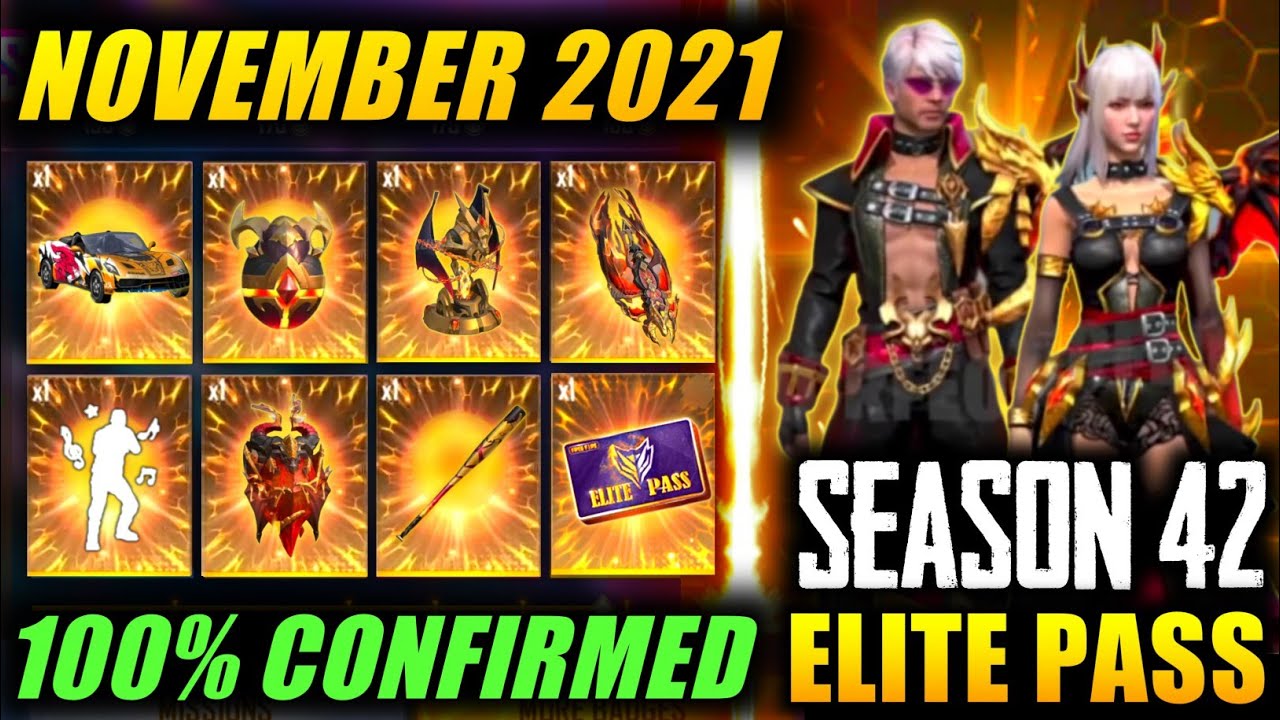 November Elite Pass Free Fire 2021 | Season 42 Elite Pass Free Fire ...