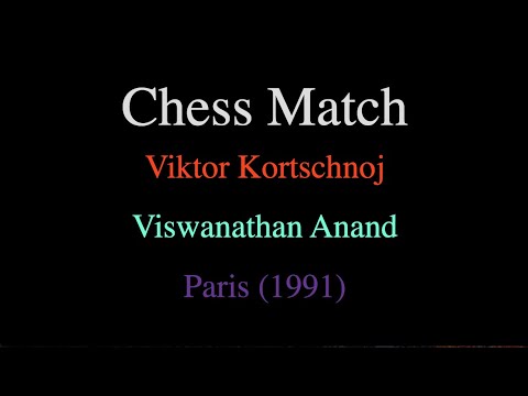 Viktor Kortschnoj vs Viswanathan Anand - Paris (1991) - YouTube