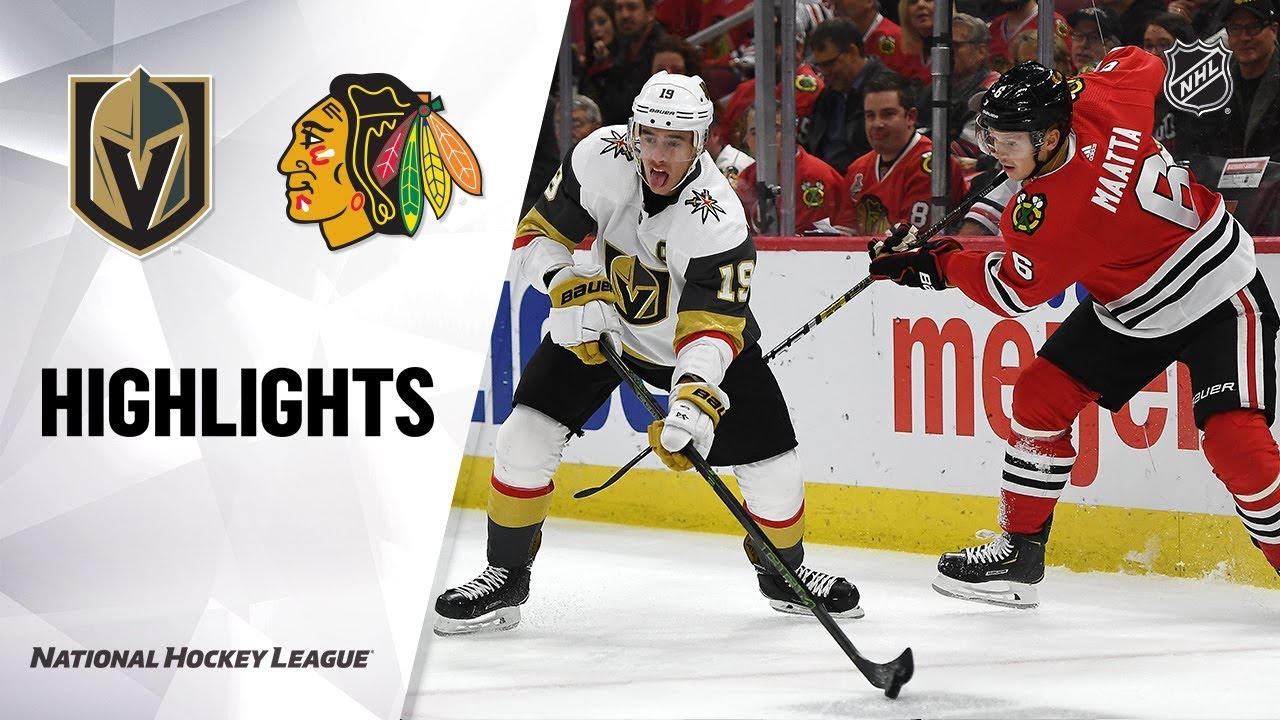 NHL Highlights | Golden Knights @ Blackhawks 10/22/19 - YouTube