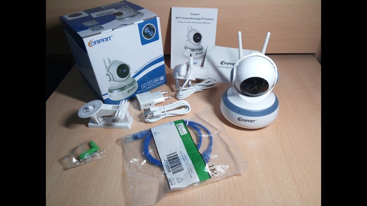 Unboxing Cámara de Seguridad IP WiFi CORPRIT AP11 - YouTube